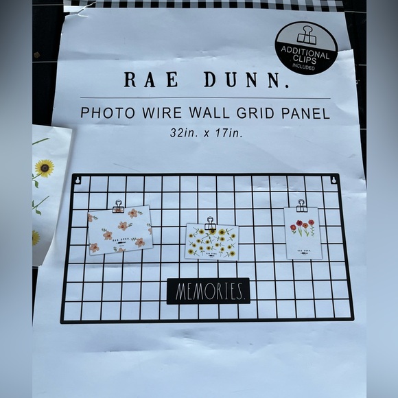Rae Dunn | Wall Decor | Rae Dunn Black Metal Wire Memories Photo ...